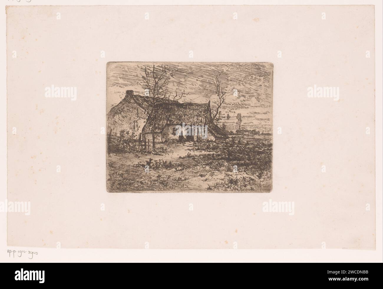 Farmer for a farm, Louis Adolphe Jacobs, 1865 - 1910 print paper ...