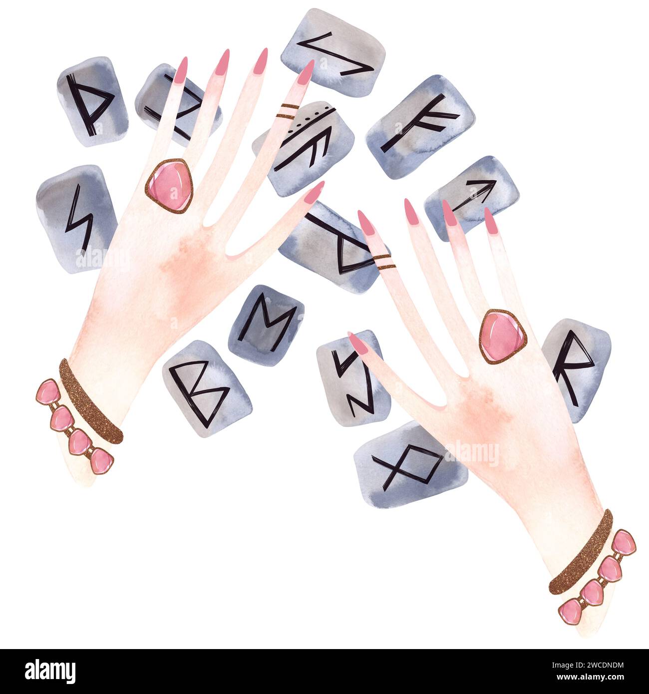 Woman hand rings fingers Cut Out Stock Images & Pictures - Alamy