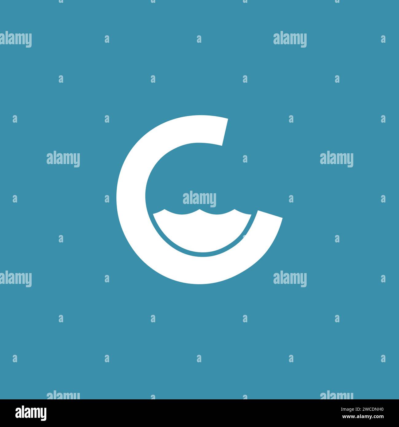 Water wave logo letters vector and water wave symbol icon hi-res stock ...