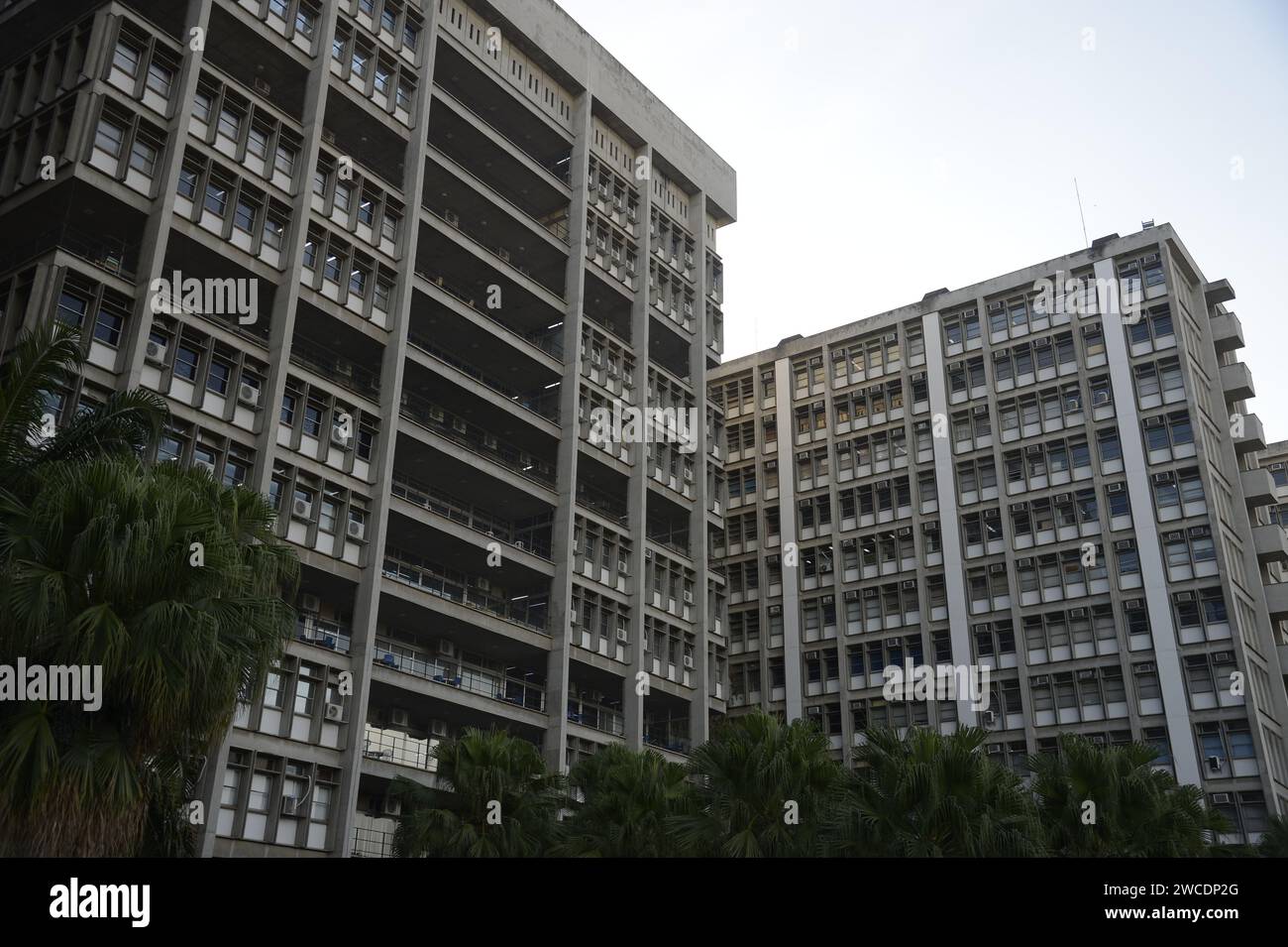 State University of Rio de Janeiro (UERJ), Maracanã campus, facade of ...