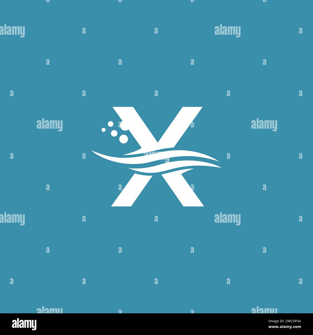 Water wave logo letters vector and water wave symbol icon hi-res stock ...