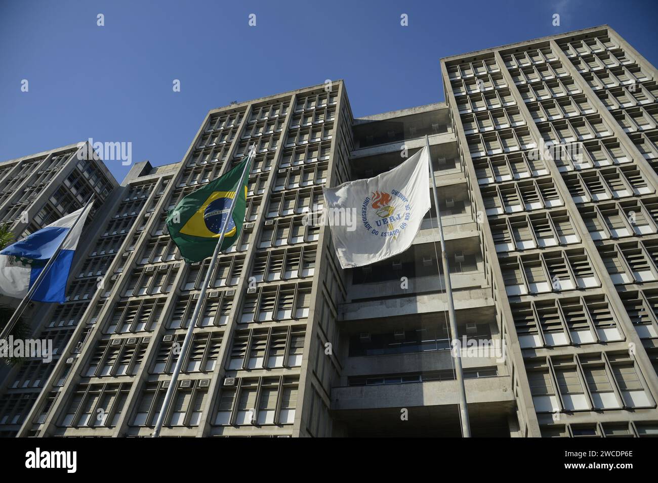 State University of Rio de Janeiro (UERJ), Maracanã campus, facade of ...