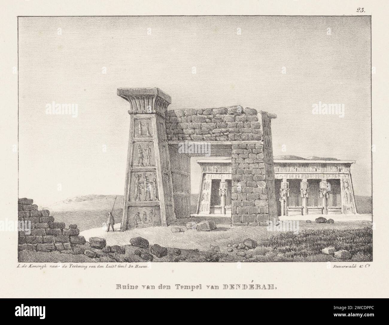 Ruin of the Temple complex of Dendera, Leendert de Koningh, after Otto ...