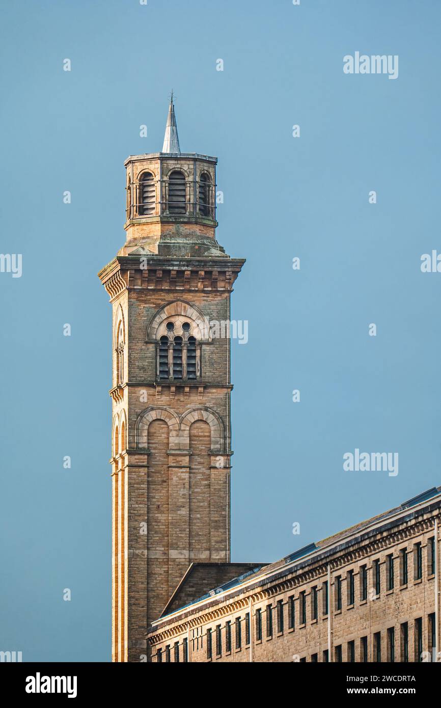 Salts Mill, former Victorian textile mill, in Saltaire, Bradford now ...