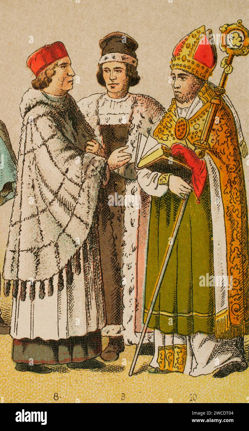 History of Germany. Middle Ages. 1450-1500. From left to right, 8 ...