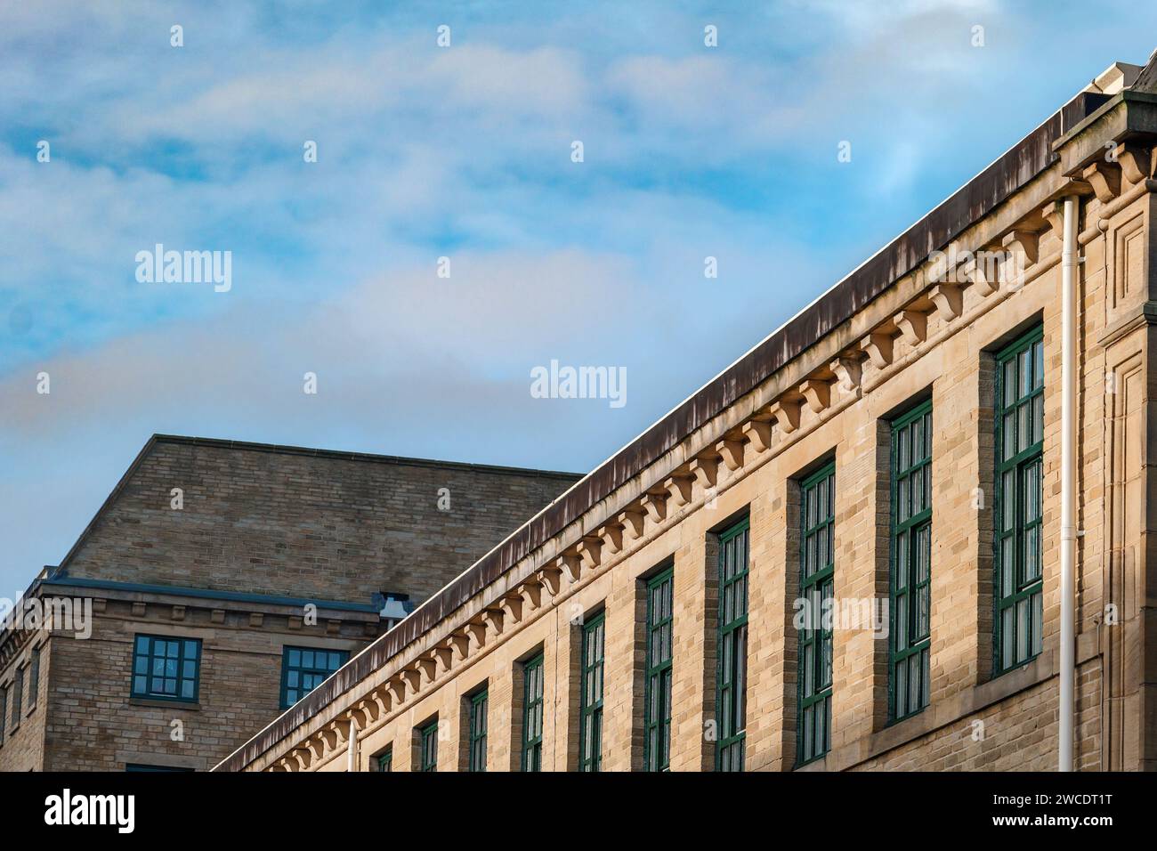 Salts Mill, former Victorian textile mill, in Saltaire, Bradford now ...