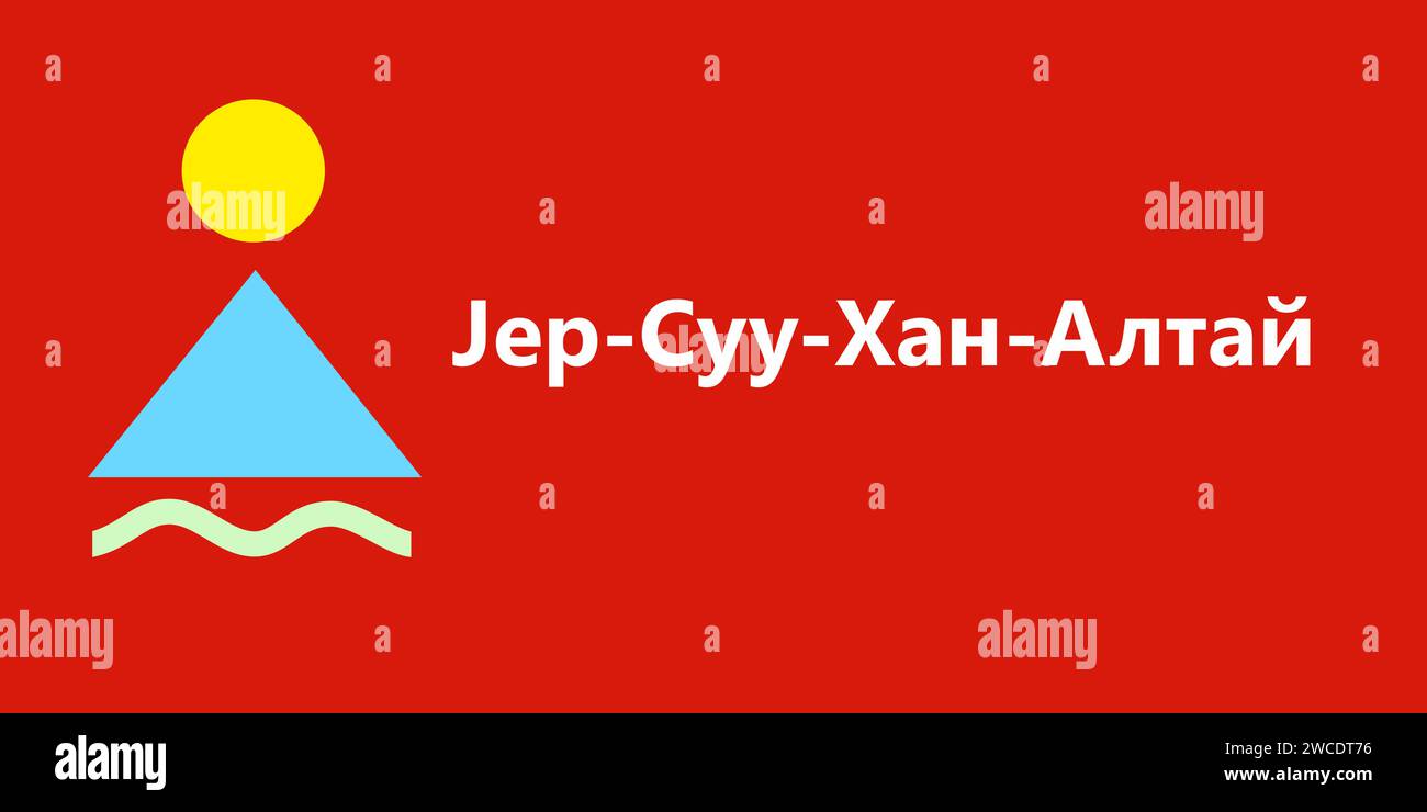 Altai republic flag Stock Vector Images - Alamy