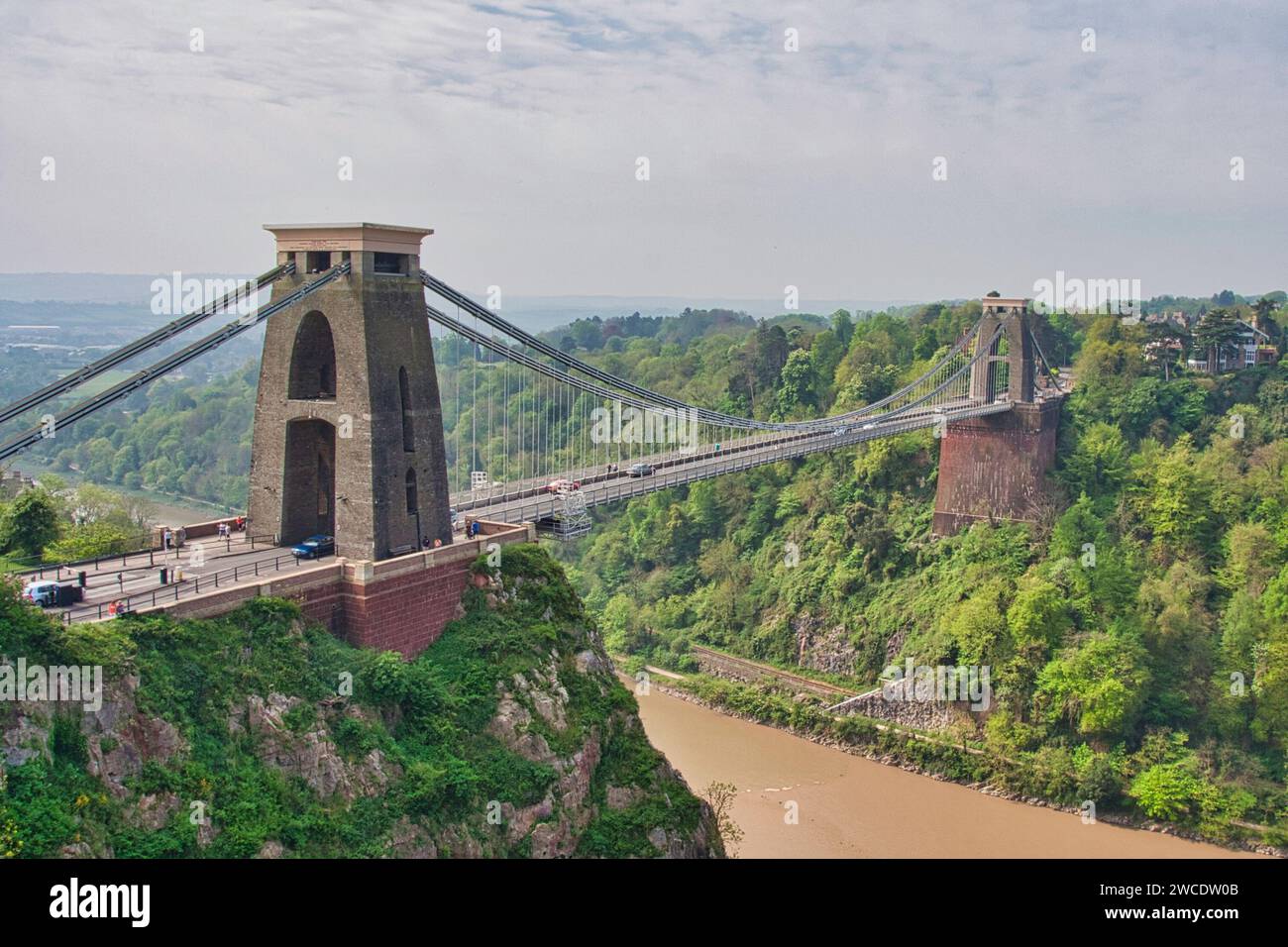 A picturesque view of the iconic Clifton Bridge spanning over the ...