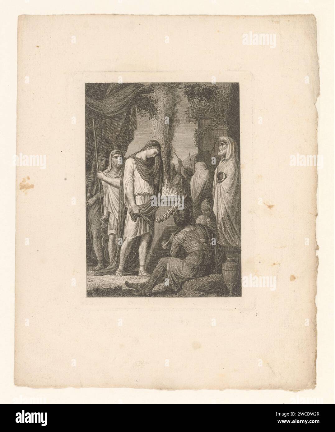 Germanicus with a burning sacrifice on an altar, Tommaso Piroli, After ...