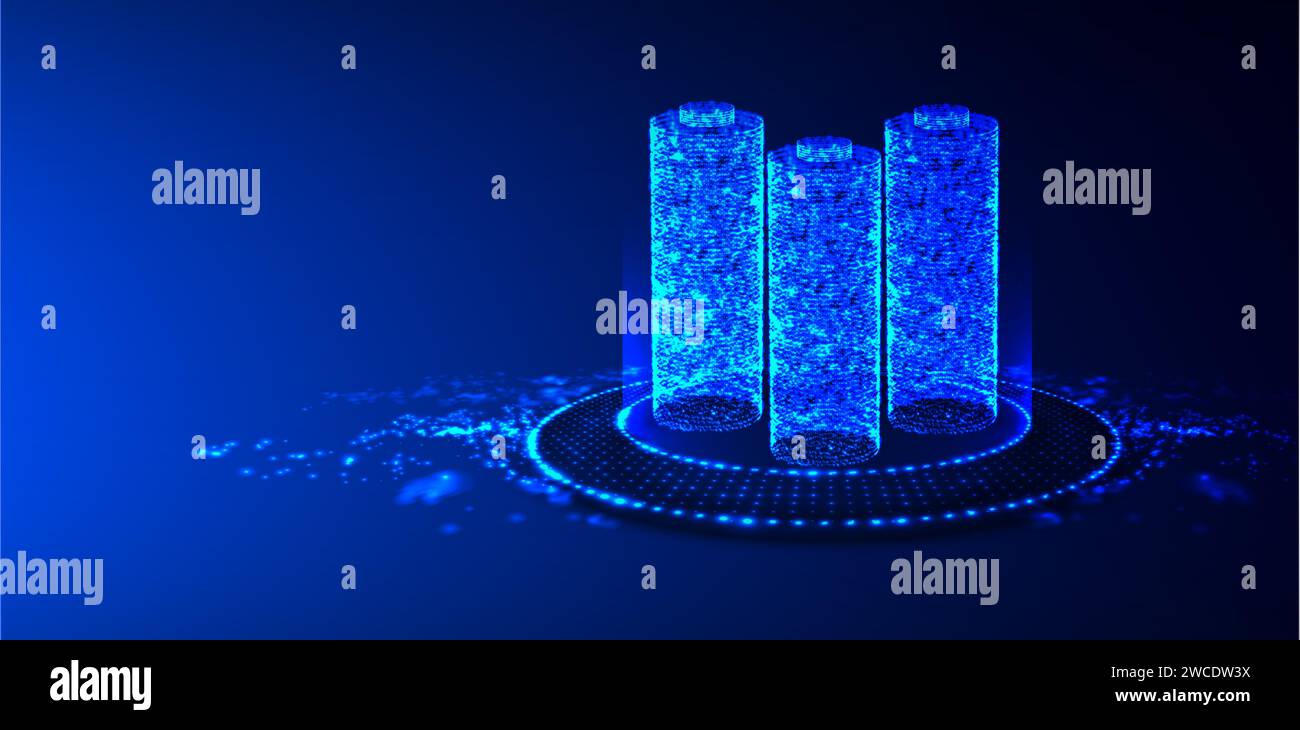 Digital cells battery from gloving particles. Fast charging technology ...