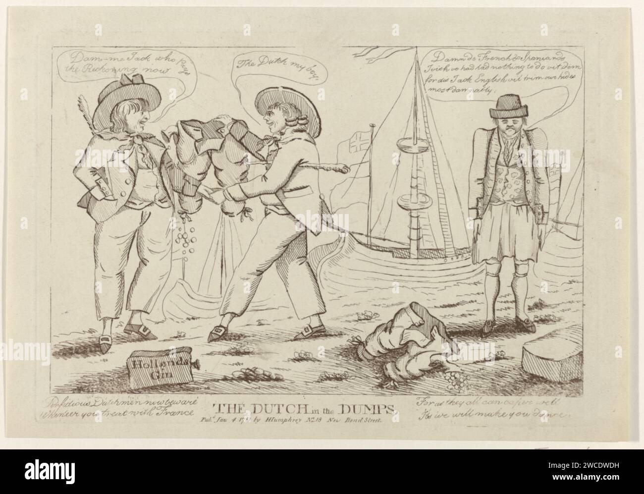Anglo dutch war cartoon hi-res stock photography and images - Alamy