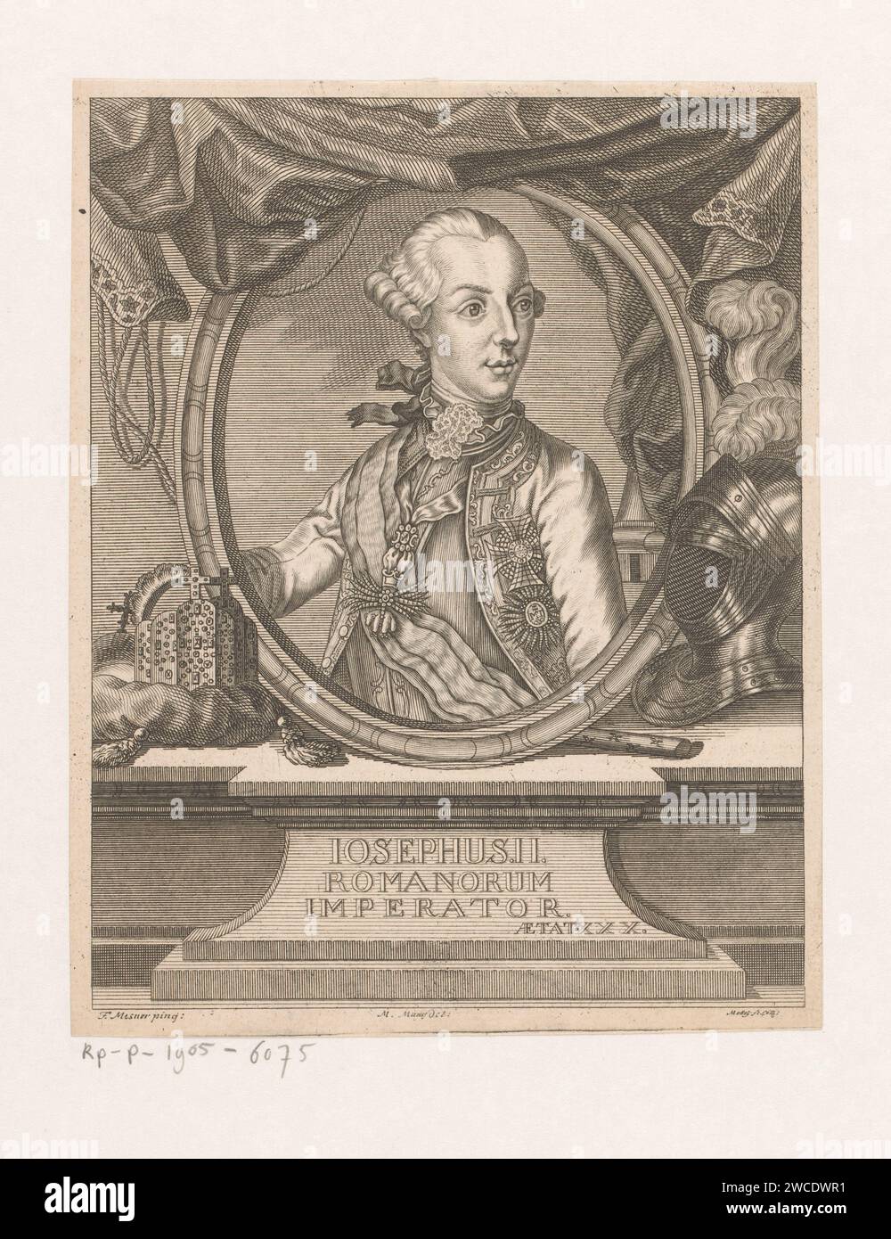 Portrait of Emperor Joseph II at the age of 30, Nicolaus Mettel, After ...