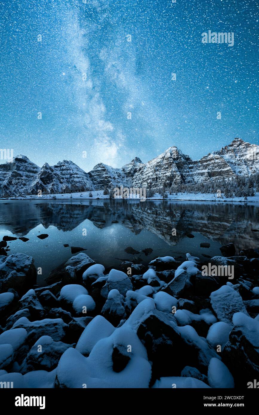 A fine art landscape photography image of Larch Valley in Banff ...