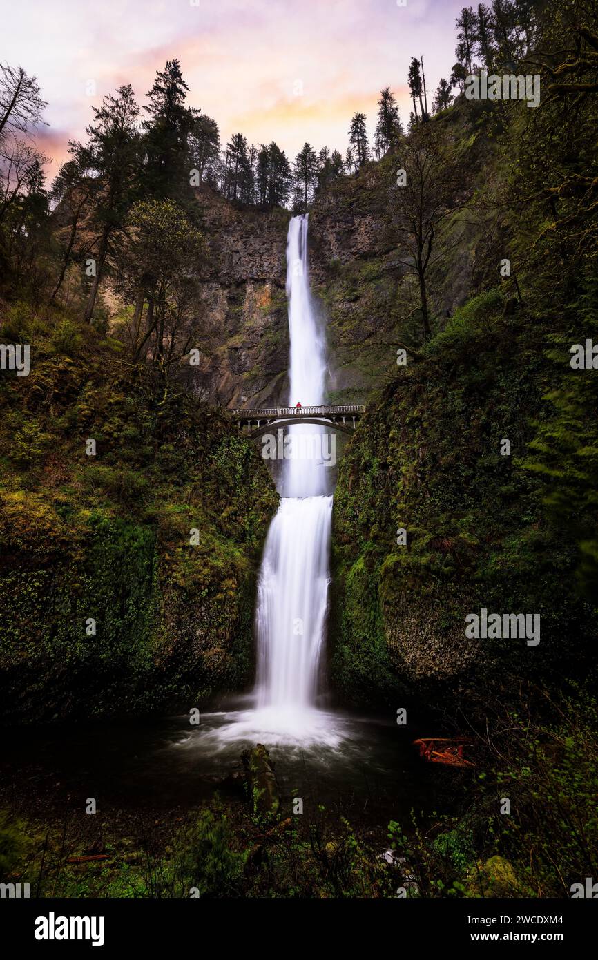 A fine art landscape photography image of Multnomah Falls in Oregon ...