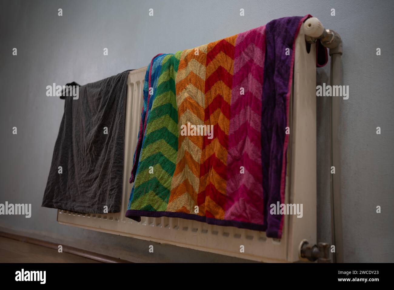 Washing drying on an electric heater hi-res stock photography and ...
