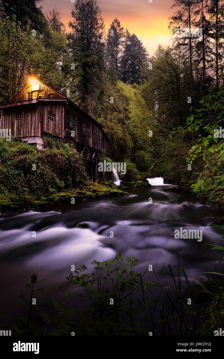A fine art landscape photography image of a hidden wood structured ...
