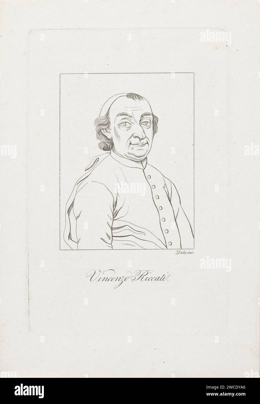 Portrait of mathematician Vincenzo Riccati, Giuseppe Dala, 1798 - 1860 ...