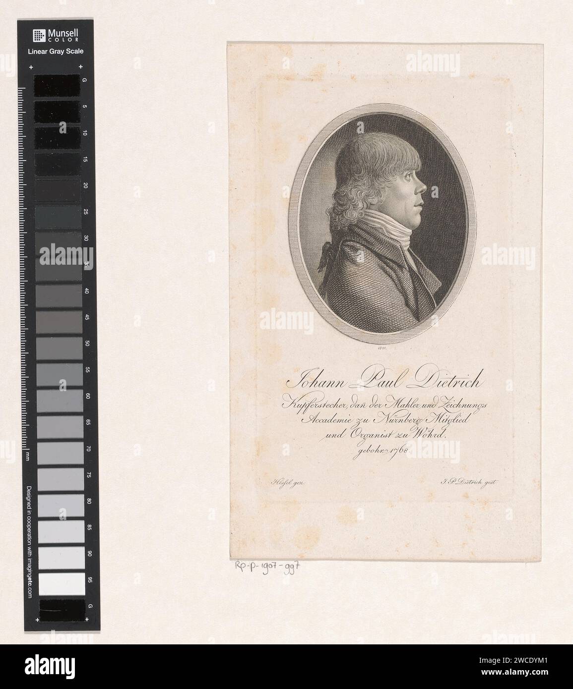 Portrait van Johann Paul Dietrich, Johann Paul Dietrich, after Leonhard ...