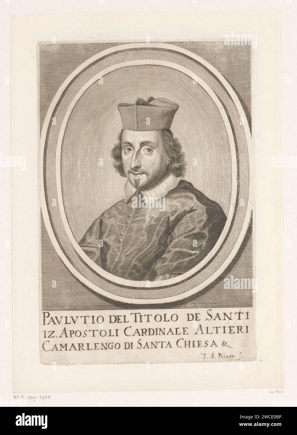 The port Van Paluzzo Paluzzi Altieri, Johann Alexander Bönmer, 1674 ...