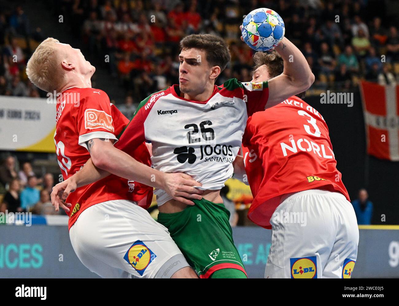 Munich, Germany. 15th Jan, 2024. Handball: European Championship ...