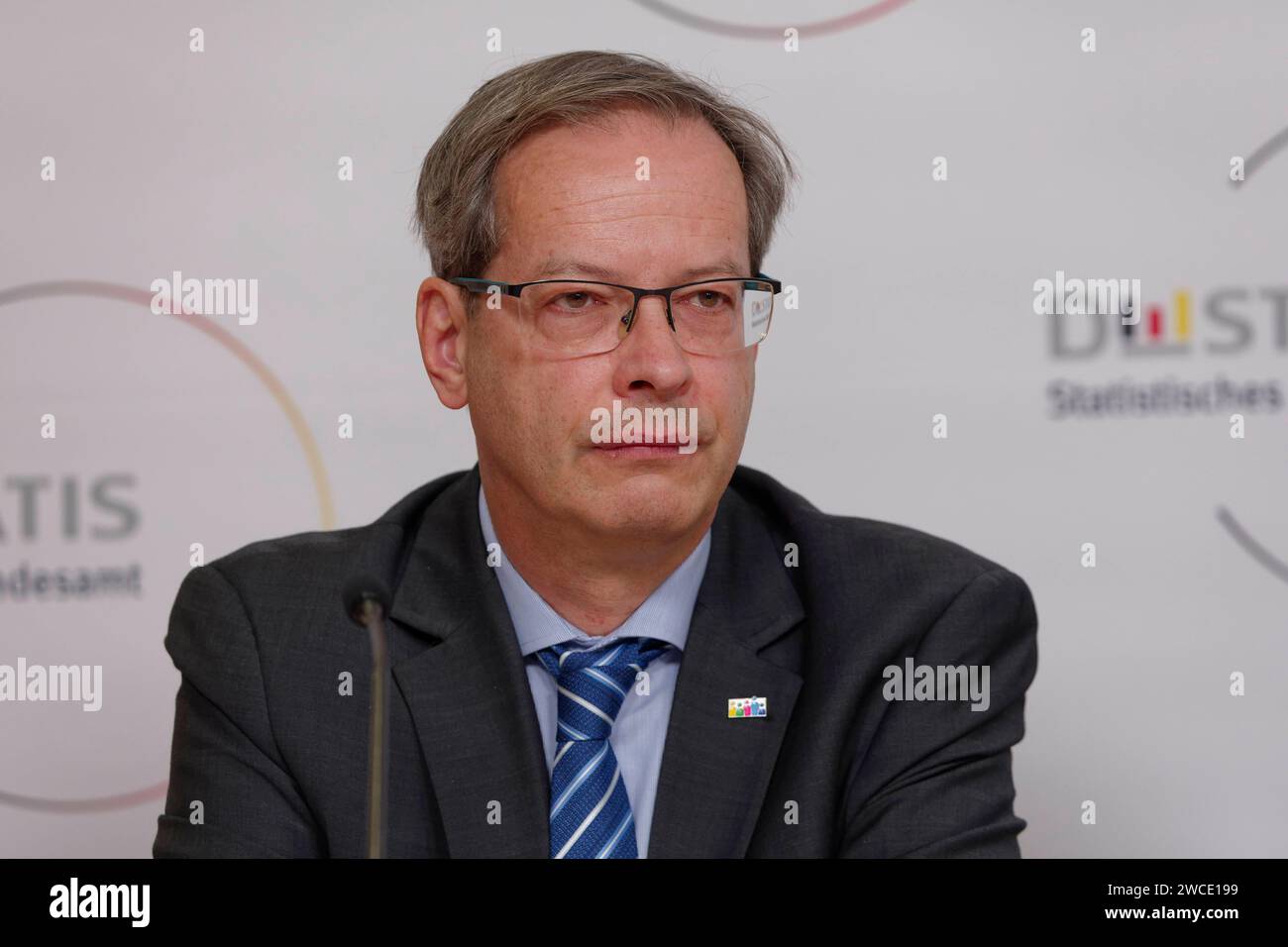 2024-01-15 - Deutschland, Berlin - Pressekonferez des Statistischen ...