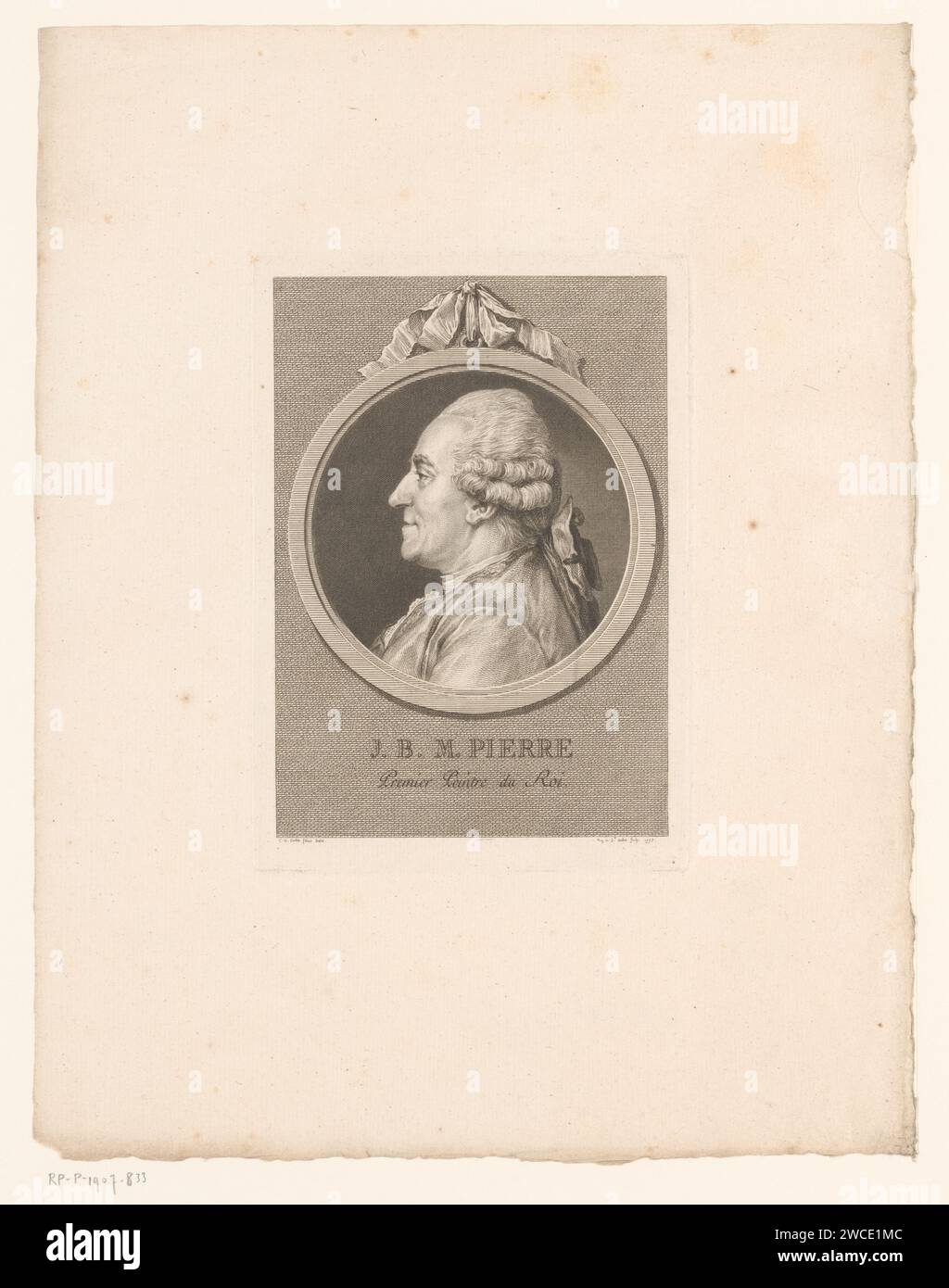Portret van Jean Baptiste Marie Pierre, Augustin de Saint-Aubin, After ...
