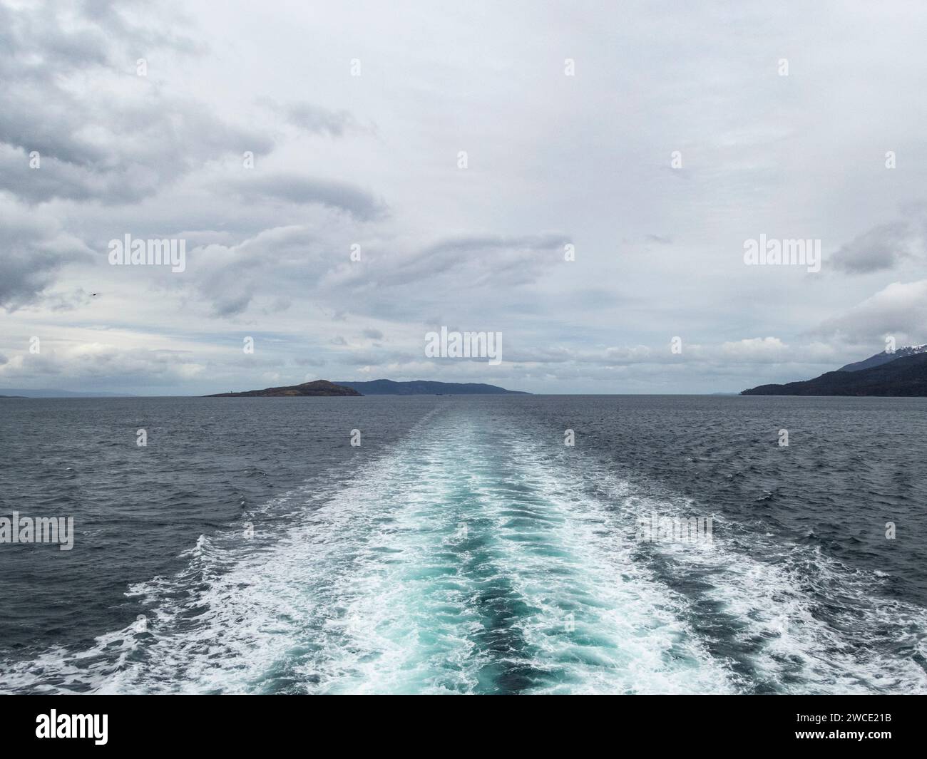 crossing the Beagle Channel on the way to Ushuaia Stock Photo - Alamy