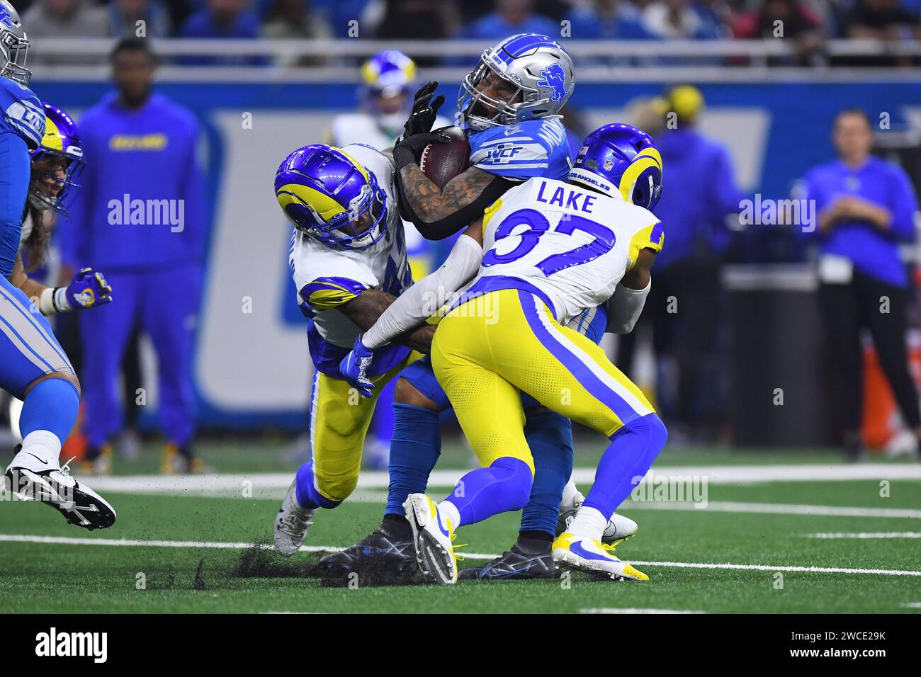 DETROIT, MI - JANUARY 14: Detroit Lions running back (5) David ...