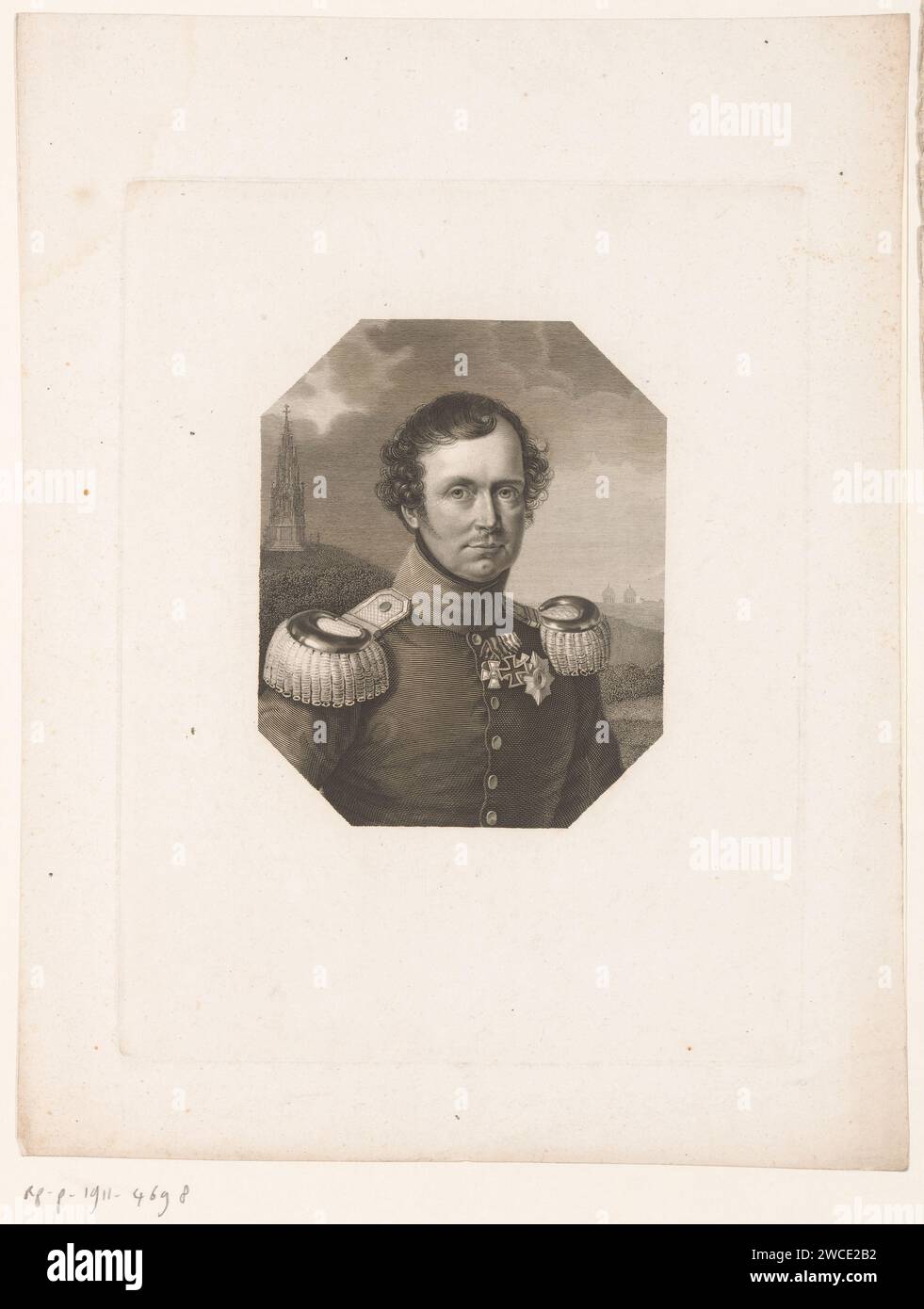 PortraT van Friedrich Wilhelm III van Pruisen, G.W. Lehmann, after ...