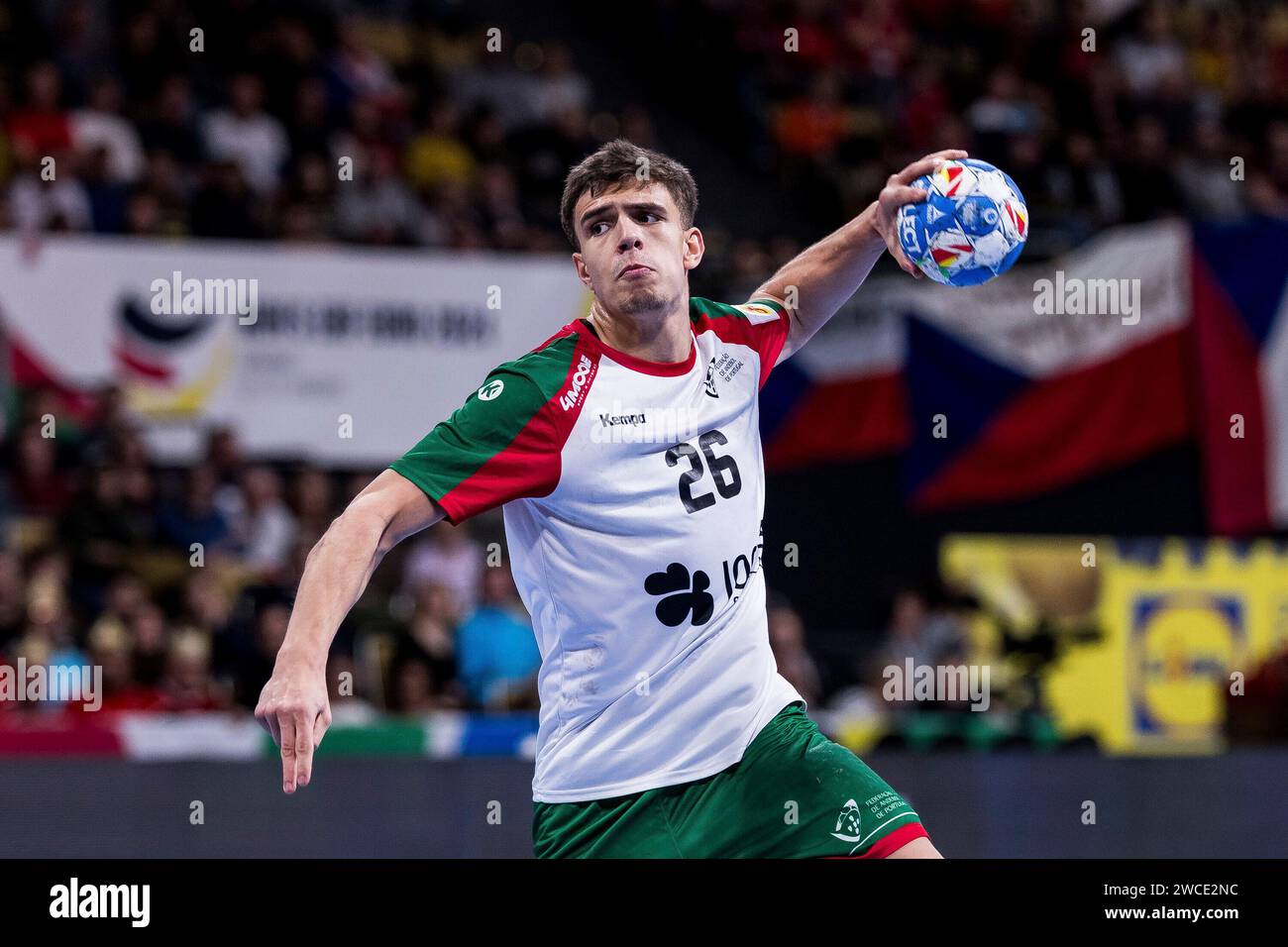 Francisco Costa (Portugal, #26) im Wurf MEN?S EHF EURO 2024: D?nemark ...