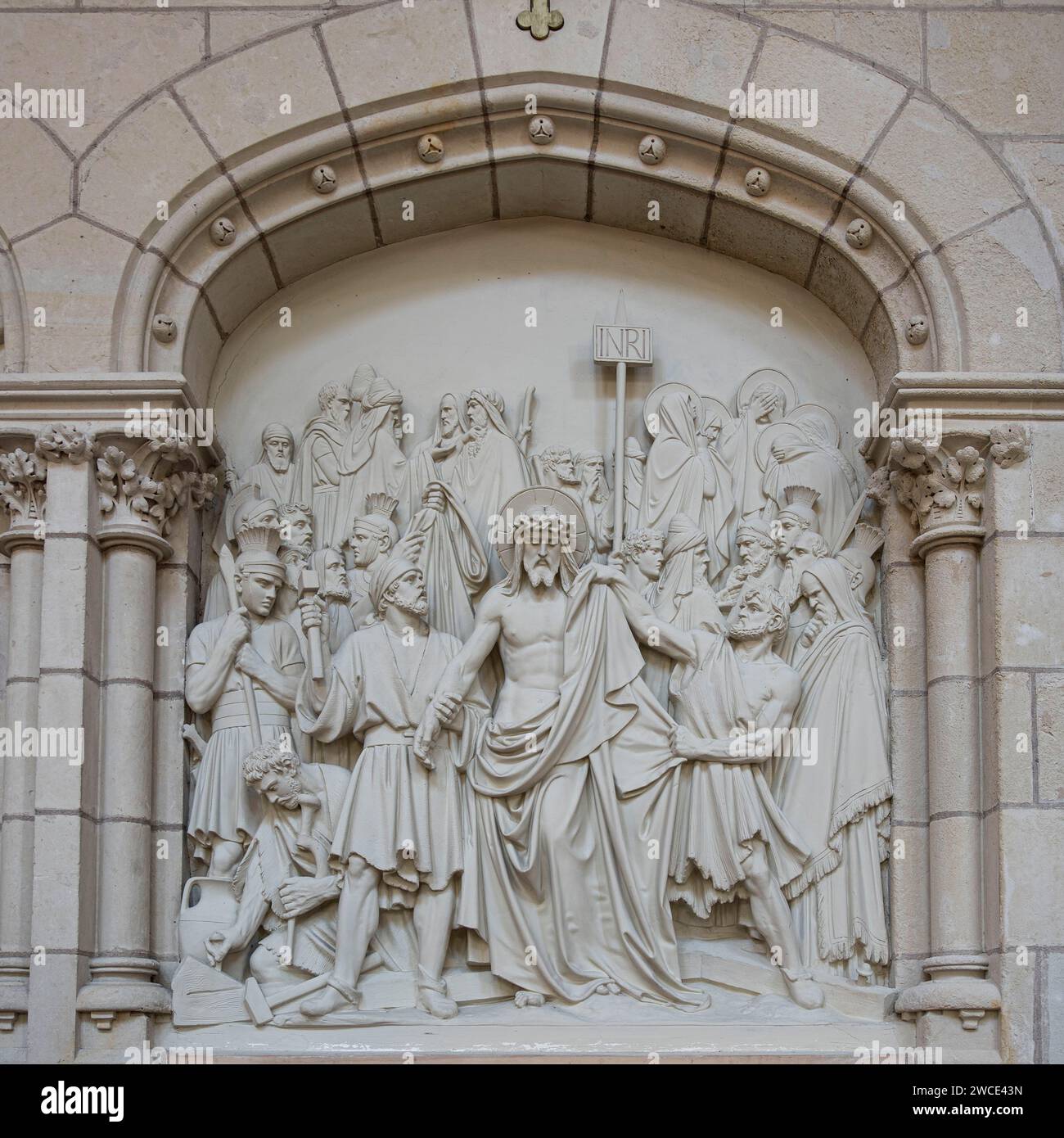 Religious sculpture in a church Stock Photo - Alamy