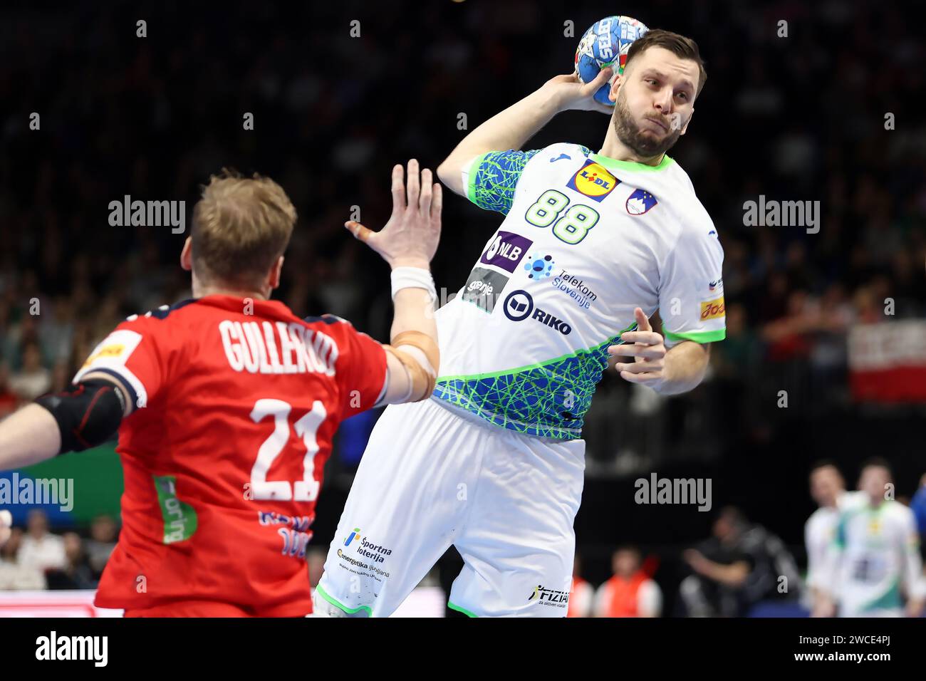 Berlin, Allemagne. 15th Jan, 2024. Aleks Vlah of Slovenia during the ...