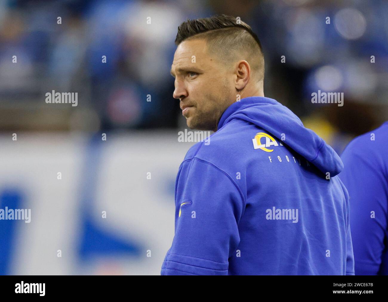 Los Angeles Rams head coach Sean McVay before an NFL wild-card playoff ...