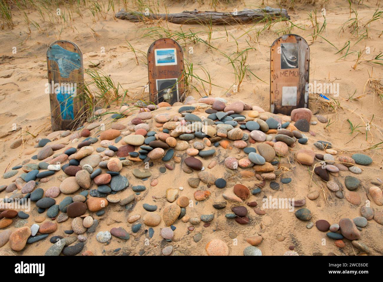 Lake Superior memorial, Whitefish Point Bird Observatory, Michigan ...