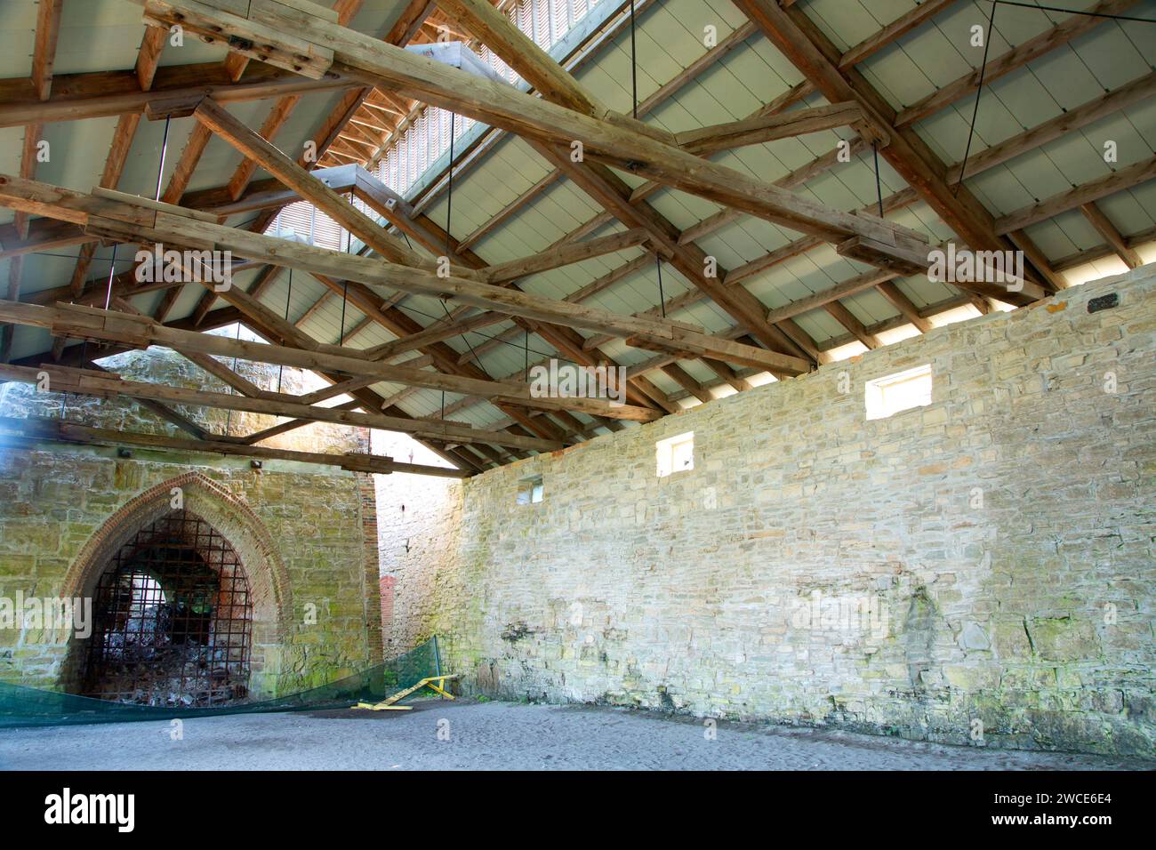 Furnace stack in Furnace Complex, Fayette Historic State Park, Michigan ...