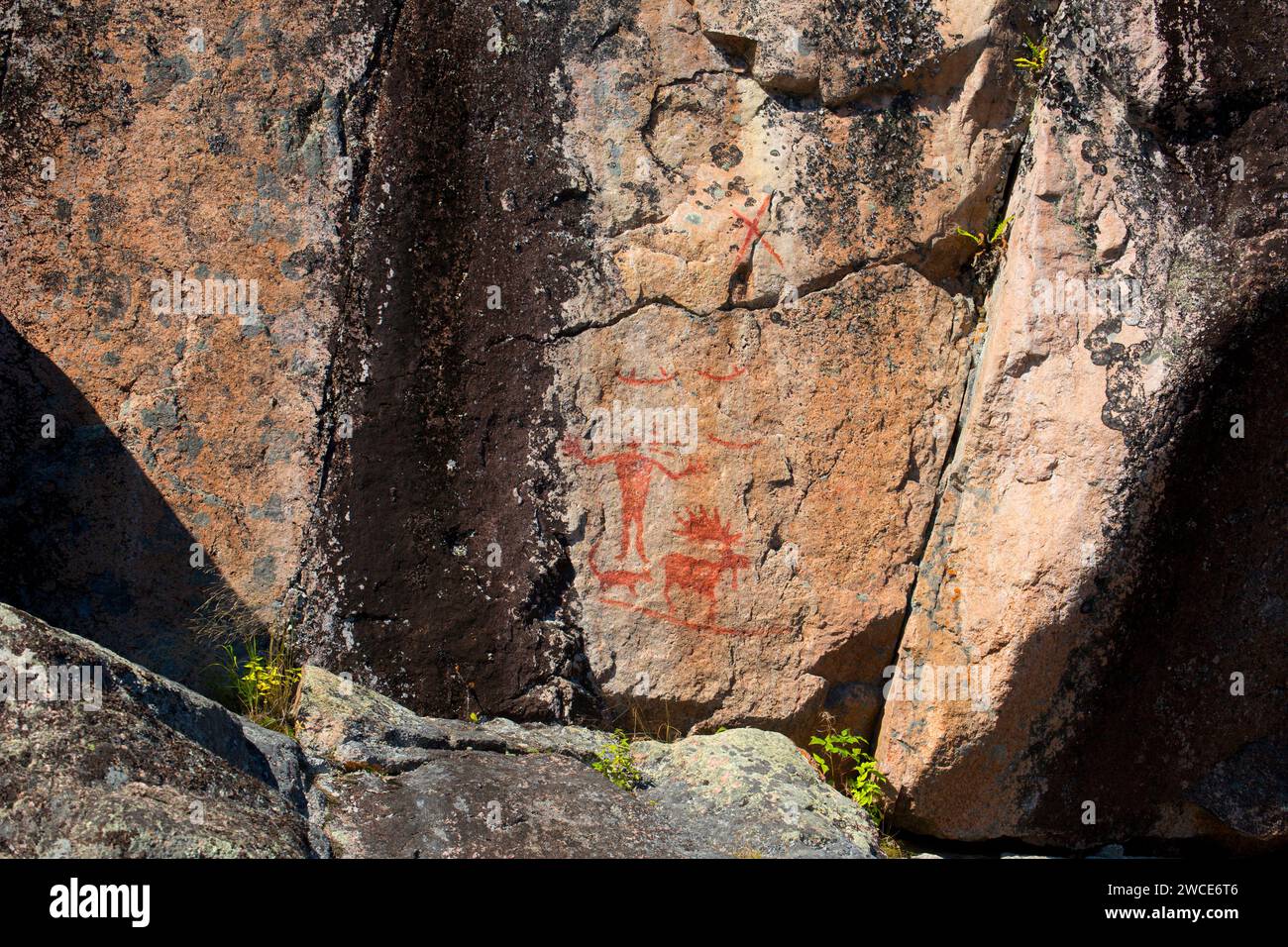Pictographs on North Hegman Lake, Boundary Waters Canoe Area Wilderness ...