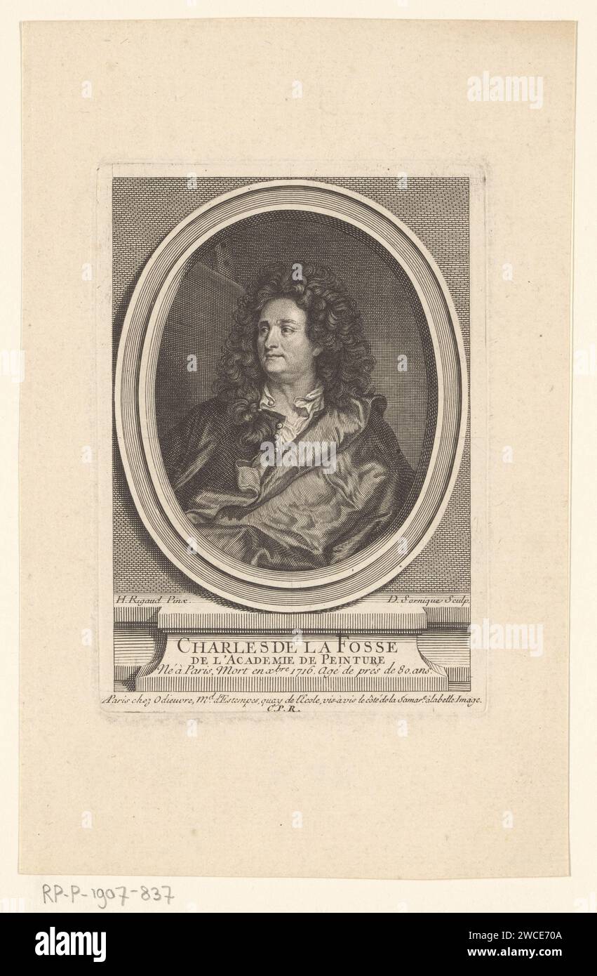 Portret van Charles de Lafosse, Dominique Sornique, After Hyacinthe ...
