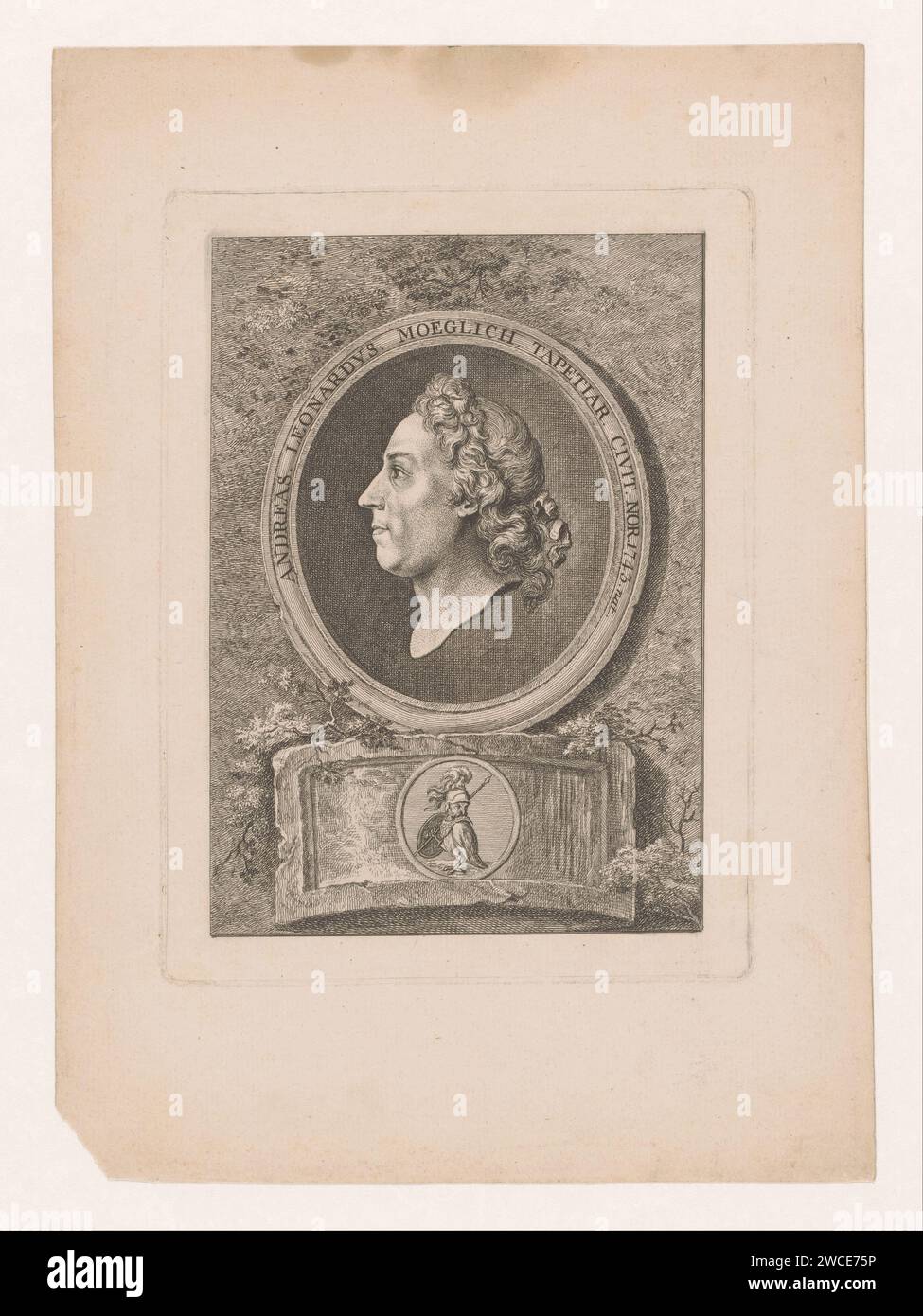 Zelfportet van Andreas Leohard Moeglich, Andreas Leonhard Moeglich ...