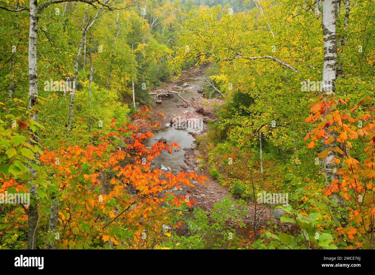 Caribou River from Caribou Falls Trail, Caribou Falls State Wayside ...