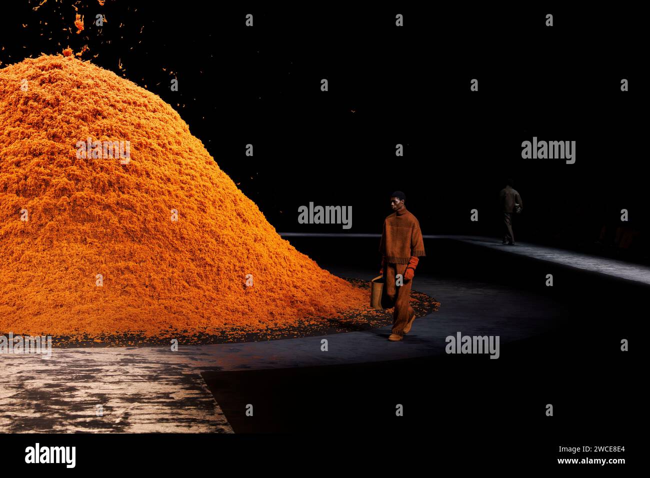 Milan, Italien. 15th Jan, 2024. ZEGNA Fall/Winter 2024-2025 Runway ...