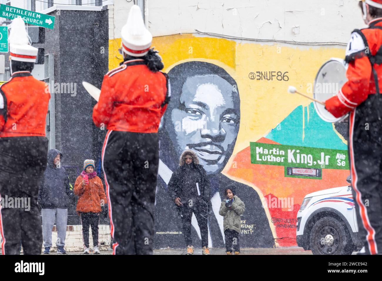 Washington, District Of Columbia, USA. 15th Jan, 2024. Spectators watch ...