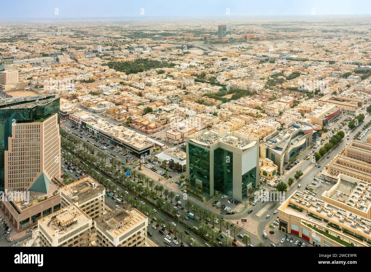 Aerial panorama of residential district of Riyadh city, Al Riyadh, Saudi Arabia Stock Photo - Alamy