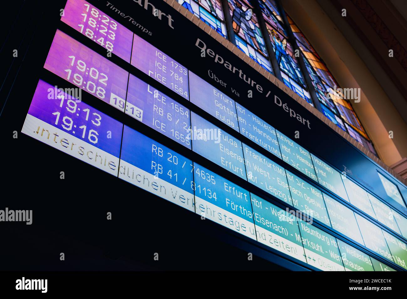 Eisenach, Germany - September, 28, 2023: beautiful stained glass ...