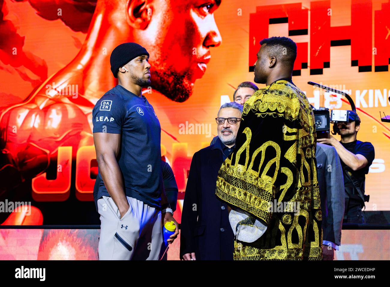 Anthony joshua vs francis ngannou kick off press conference hi-res ...