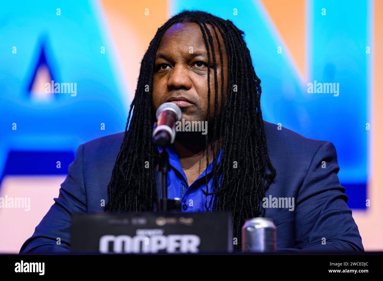 LONDON, UNITED KINGDOM. 15 Jan, 2024. Francis Ngannou’s trainer Dewey ...