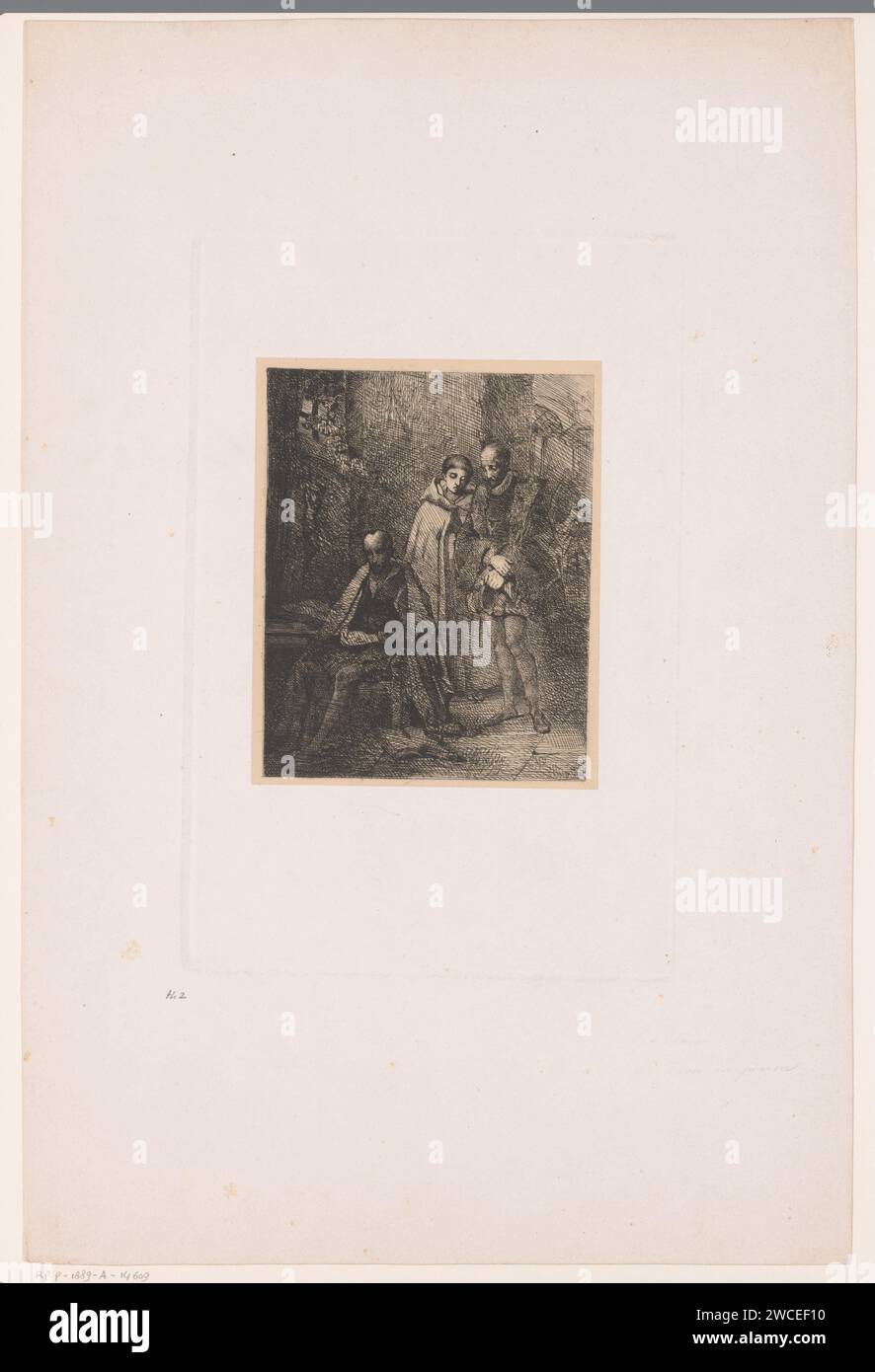 Michel Eyquem de Montaigne visits Torquato Tasso, Louis Gallait, 1836 ...