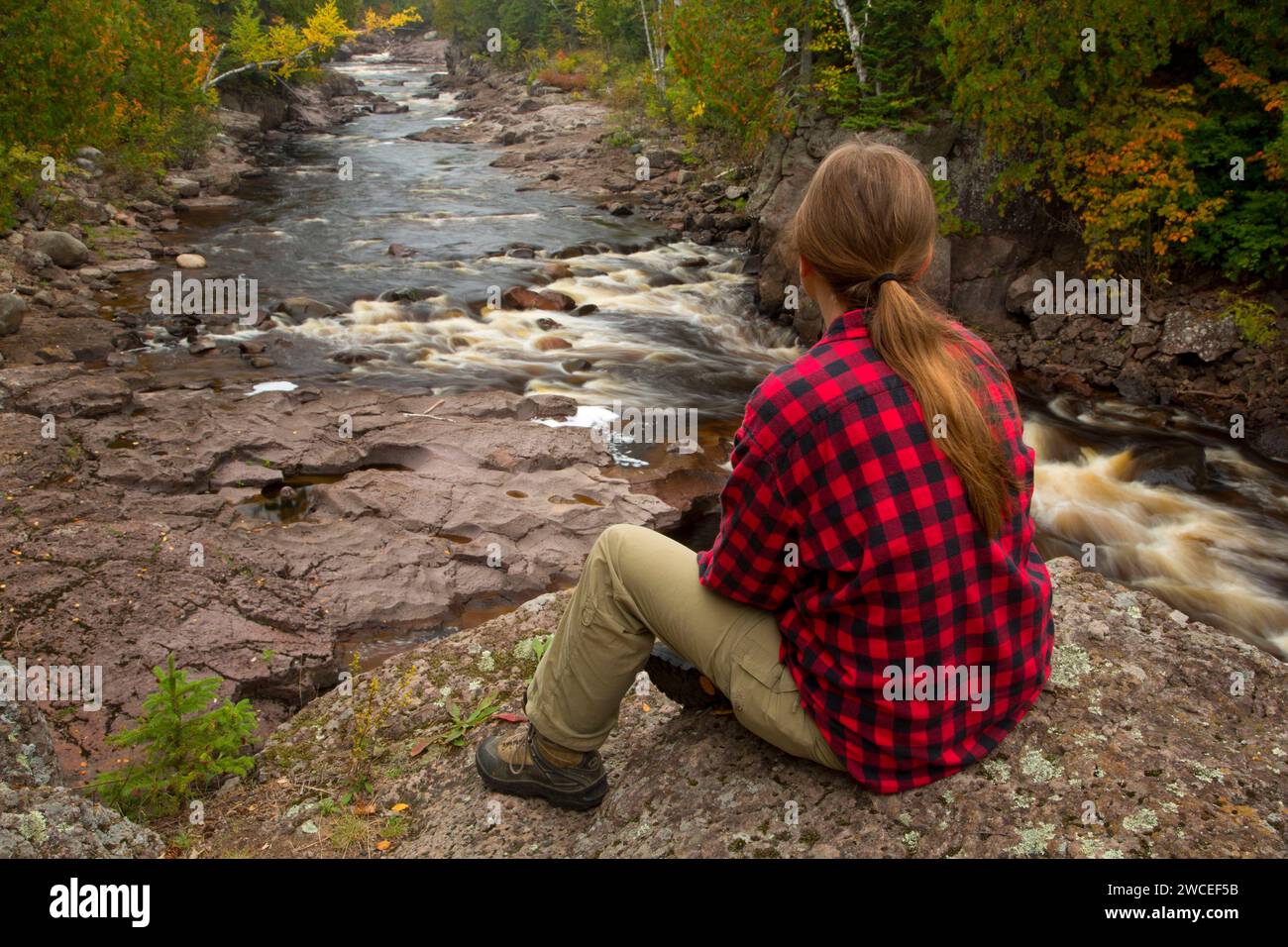 Temperance River view along Superior Hiking Trail, Temperance River ...