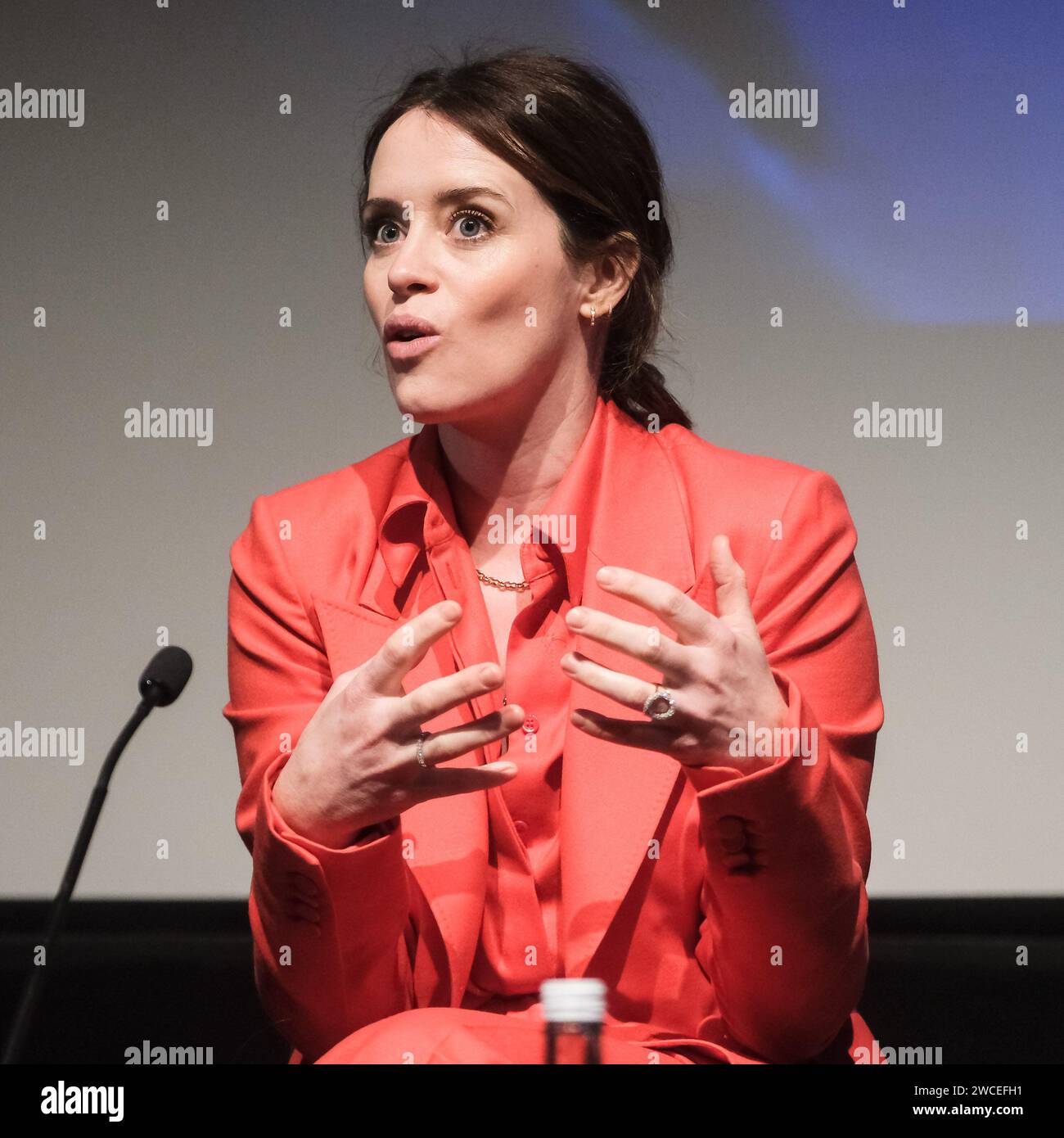 BFI Southbank, London, UK. 15th Jan, 2024. Claire Foy on stage at Mark ...