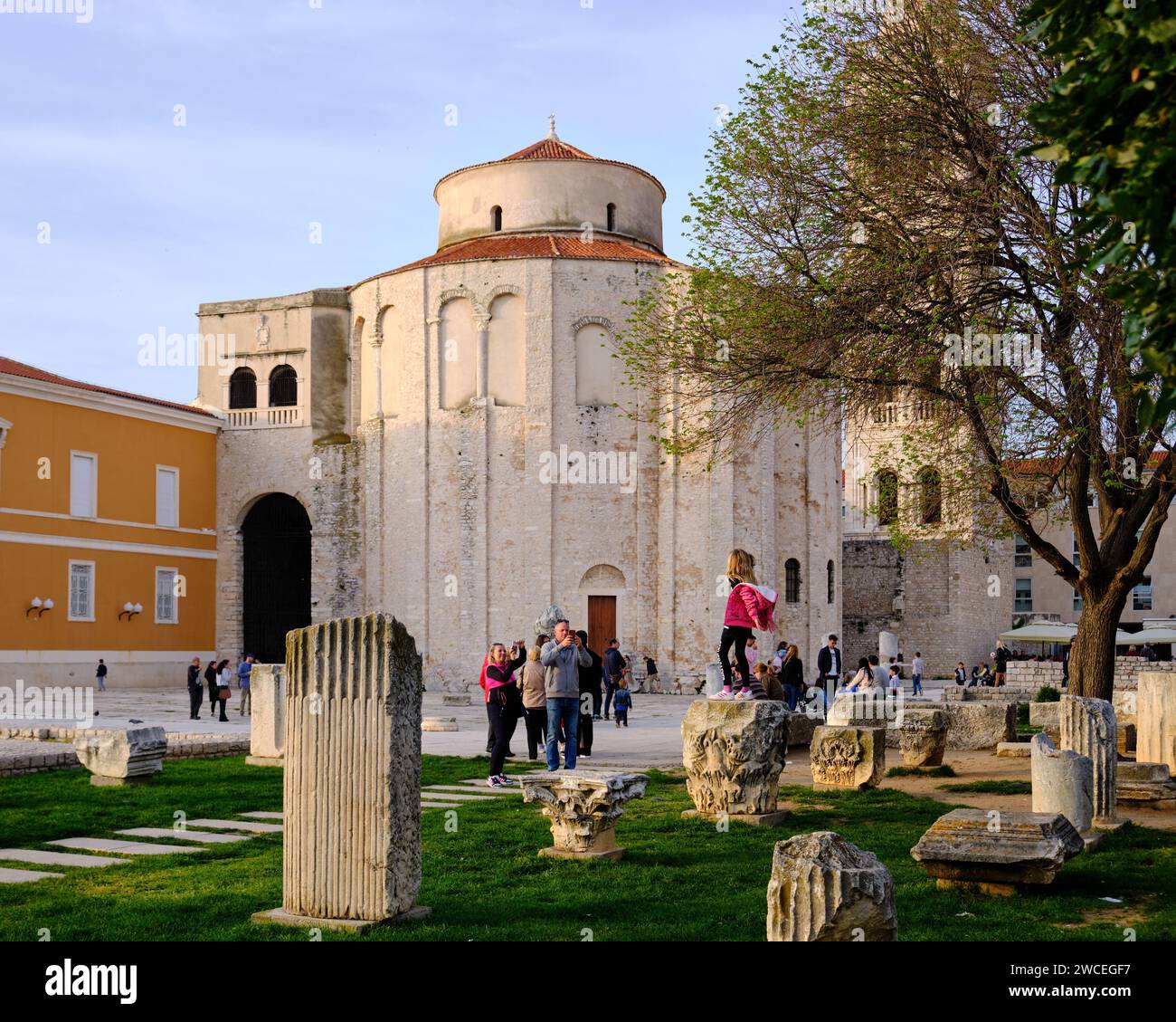 View of the Church of St Donatus architecture of 15th century, old town ...