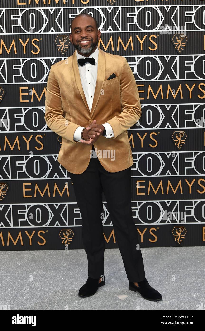 Albert Lawrence arrives at the 75th Primetime Emmy Awards on Monday ...